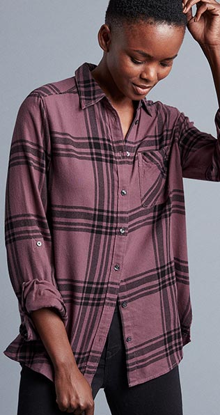 Plaid & Flannel Shirts - Flannels and Plaids for Women